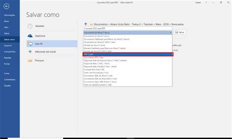 Como Converter Um Arquivo Do Word Para PDF E Vice Versa Olhar Digital