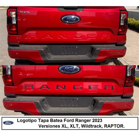 Letras Logotipo Ford Ranger 2023 Tapa Batea Todas Versiones Envío gratis