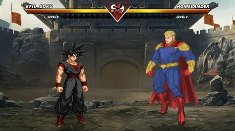 EVIL GOKU Vs HOMELANDER Highest Level Incredible Epic Fight YouTube