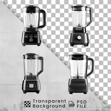 Premium PSD Blender Set Png