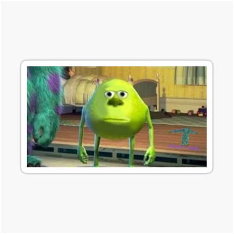 Mike Wazowski Meme Sticker For Sale By Qraphs Redbubble