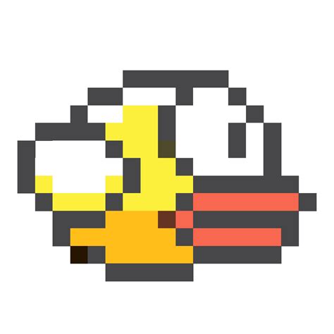 Flappy Bird Bird X Pixel Art By Comficker Simplepixelart