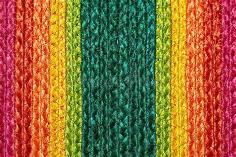 Colorful Woven Sisal Wool Rug Taxtures Background Stock Photo Image