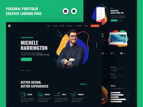 Personal Portfolio Creative Landing Page On Behance