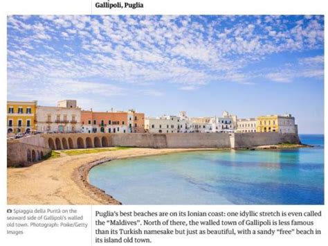 A Gallipoli la spiaggia segreta tra le 24 più belle d Europa