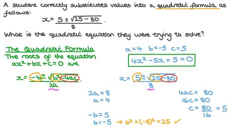 question video finding the original quadratic equation by using values in a given quadratic