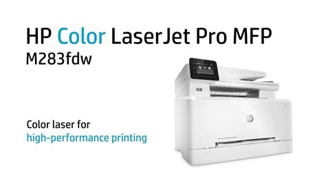 Hp Color Laserjet Pro Mfp M Fdw Youtube