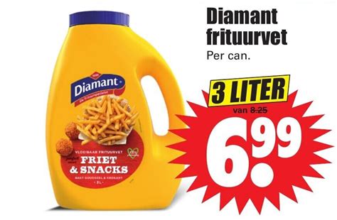 Diamant Frituurvet Liter Aanbieding Bij Dirk