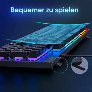 Risophy Usb Mechanical Gaming Keyboard Rgb Keys Ultra Thin Gamer