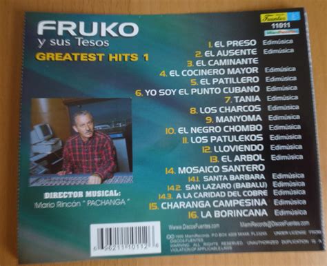 Greatest Hits Grandes Exitos De Salsa Vol 1 By Fruko Y Sus Tesos