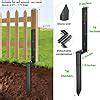 Amazon Jpoip Heavy Duty Steel Fence Post Repair Kit Inch Long