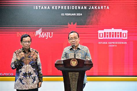 FOTO Presiden Jokowi Terima Surat Pengunduran Diri Mahfud Md