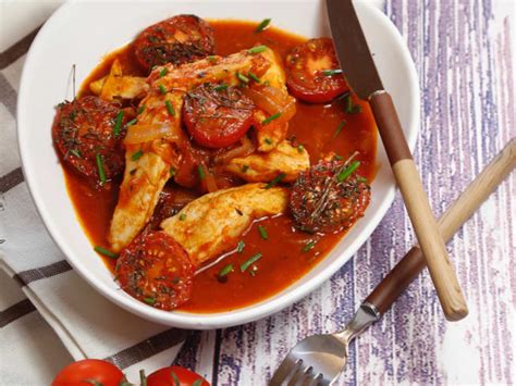 Aiguillettes de poulet à la tomate et aux herbes recette Aiguillettes