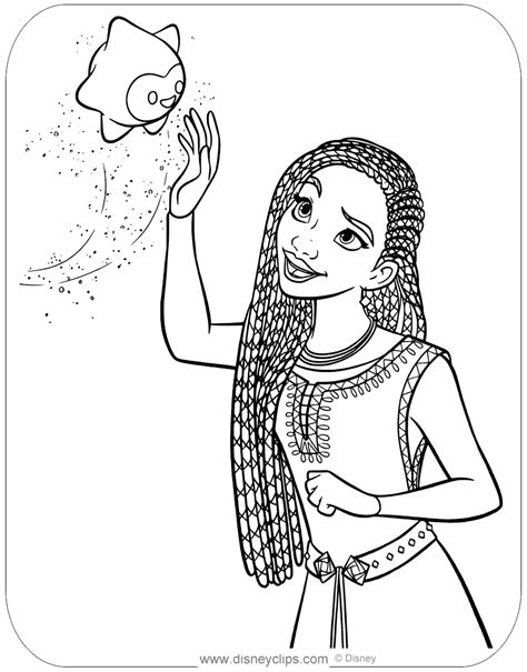 Disney S Wish Coloring Pages Pdf Printables Disneyclips