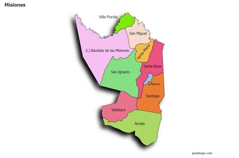 Genera Grafico De Mapa De Misiones