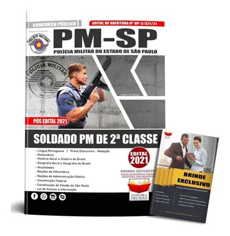 Apostila Pm Sp 2021 Soldado Pm De 2ª Classe à venda em Ribeirão Preto
