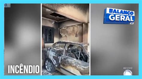 Carro Pega Fogo Dentro De Garagem De Casa No Recanto Das Emas DF