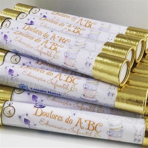 Canudo Personalizado Para Formatura Elo Produtos Especiais