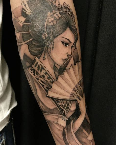 Chronic Ink Asian Tattoo Chinese Japanese Geisha Geisha Tattoo