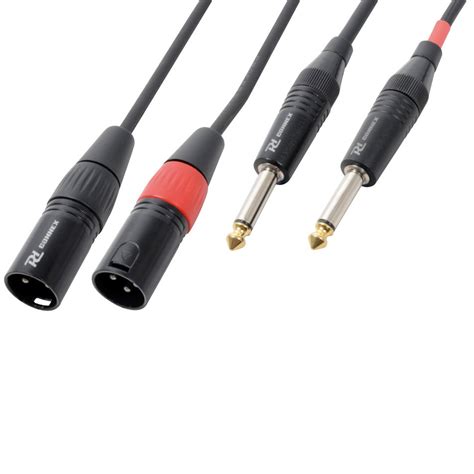 PD Connex Signal Cable 177 060 2x XLR Male 2x 6 3mm Mono 3M