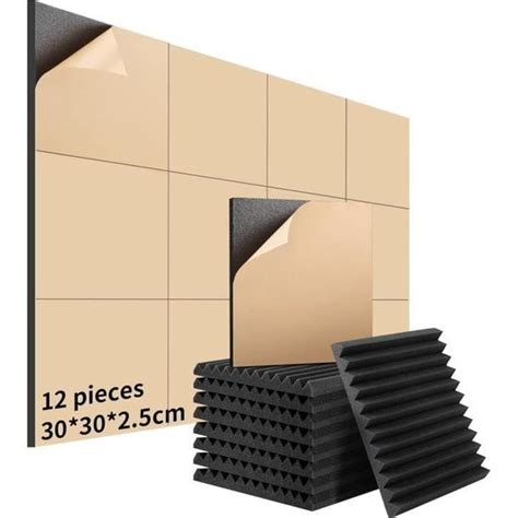 Lot De Mousse Acoustique Autocollante Cm Haute Densit