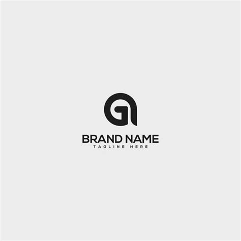 Premium Vector Creative Minimal GA AG Letter Business Logo Initial