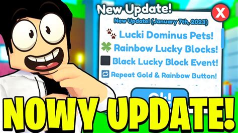 Nowy LUCKY UPDATE W Pet Simulator X NEW WORLD YouTube