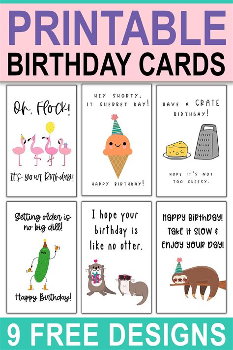 Funny Homemade Birthday Cards 9 Free Printable Funny Birthday Cards