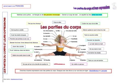 117 Corps humain Français FLE fiches pedagogiques pdf doc