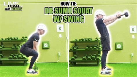 How To Do A DUMBBELL SUMO SQUAT WITH SWING Exercise Demonstration