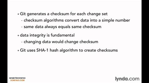 4 03 Git Concepts and Architecture Using hash values SHA 1 Как git