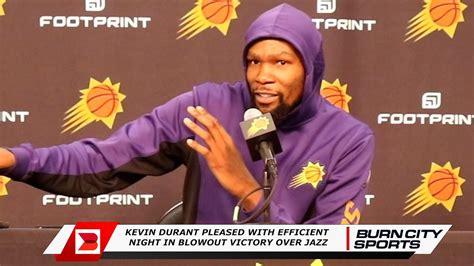 Kevin Durant Pleased With Efficient Night From The Floor After Phoenix