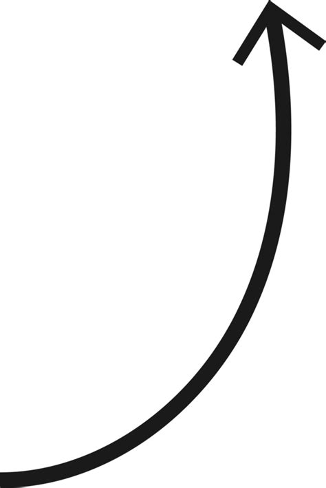 hand dragen böjd pil form pil linje 21999091 PNG