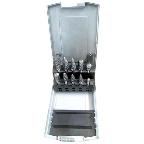 Coffret De 10 Fraises Limes Cylindrique Aluminium Frioul Legallais
