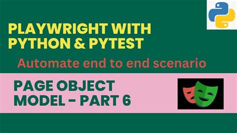 99 pom framework part 6 playwright with python and pytest page object model design