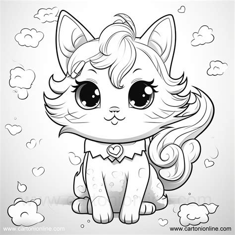 Coloriage 15 De Chat Licorne
