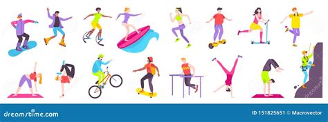 Sistema Del Plano Del Deporte De La Calle Ilustración del Vector