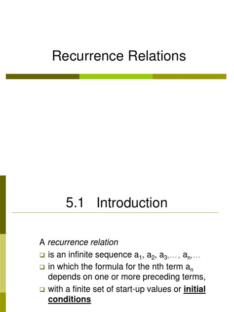 ch5discrete maths pdf recurrence relation mathematical objects