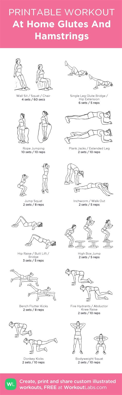 At Home Glutes And Hamstrings At Home Workouts Hamstring Workout