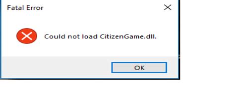 could not load citizengame dll fatal error fivem client support cfx re community