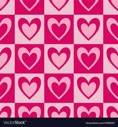 Barbie Seamless Pattern Of Hearts Pink Royalty Free Vector
