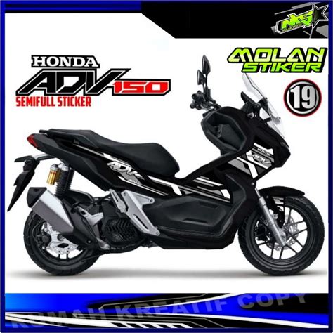 Decal Sticker Striping Variation Honda ADV 150 Style1Decal Sticker