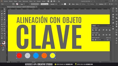 Alinear Varios Elementos Con Objeto Clave Illustrator Tutorial YouTube