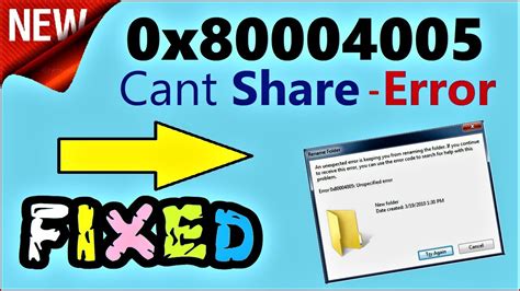 10 Easy Ways To Fix Error 0x80004005 In Windows 10