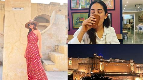 Mira Rajput Visits Hawa Mahal Jantar Mantar Eats Kachoris In Jaipur