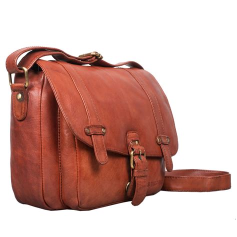 Lara Vintage Umhängetasche Damen Leder STILORD