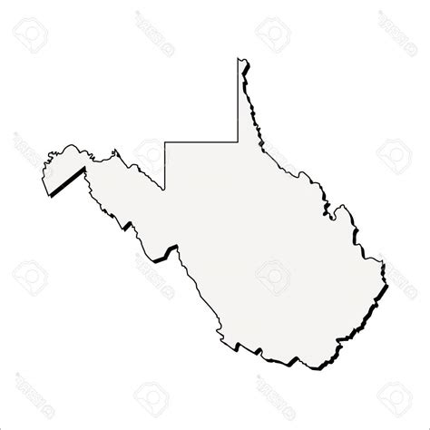 West Virginia Outline Vector At Vectorified Collection Of West