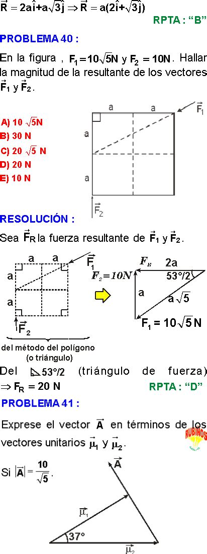 ANÁLISIS VECTORIAL EJERCICIOS RESUELTOS DE FÍSICA OPERACIONES CON