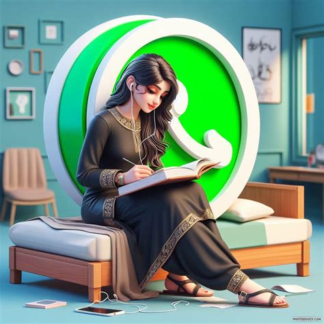 Stylish Lovely Girl AI 3D DP For WhatsApp With Custom Name Get Your