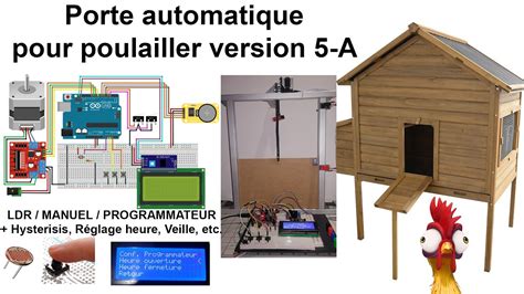 Porte Automatique De Poulailler Avec Arduino V A Moteur Pap